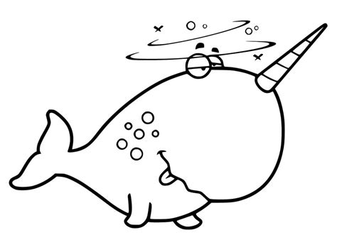 Coloriage Narval à Imprimer Sur Coloriageenfantcom