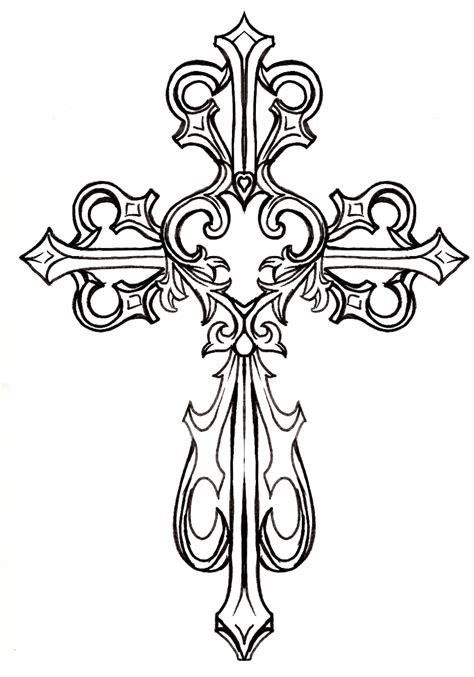 Affliction Cross Clipart Vector