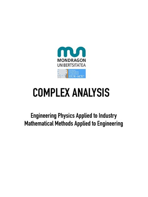 complex analysis pdf complex number numbers