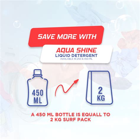 Aqua Shine Liquid Detergent In Pakistan Ysons
