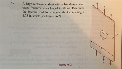 Solved 62 A Large Rectangular Sheet With A 1 In Long