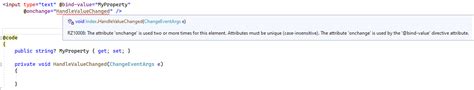 Bind To Value And Handle Onchange Event Blazor Component Authority
