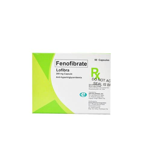 Lofibra 200mg Capsule Rose Pharmacy Medicine Delivery
