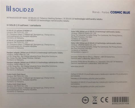 Iqos Lil 20 Solid Modrá Metalická Barva Nový Zabalený Záruka Aukro