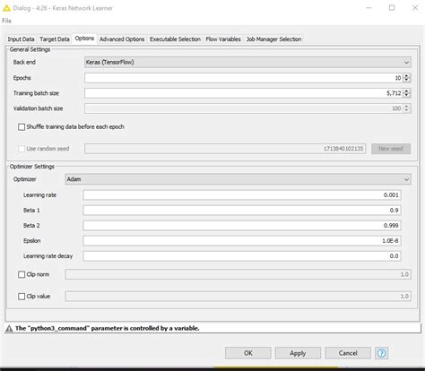 Keras Network Learner Execution Problem Knime Extensions Knime