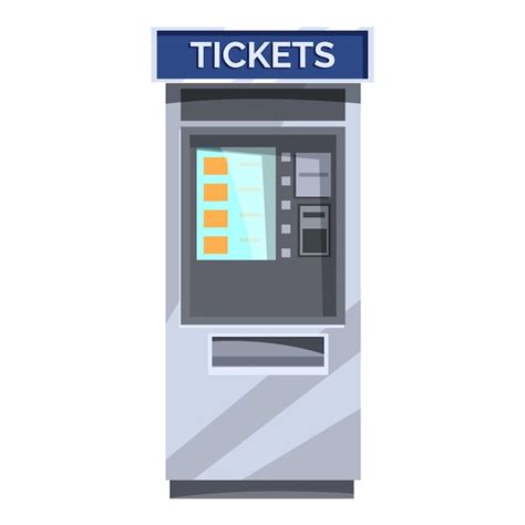 Premium Vector Modern Automatic Ticket Machine Issuing Transportation Pass