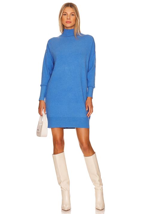 Line And Dot Mimi Dress In Azure Blue Revolve