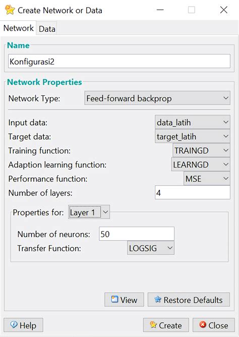 training data configuration in matlab download scientific diagram
