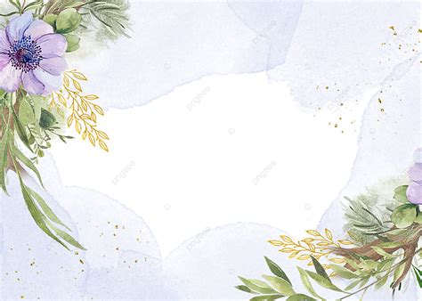 Purple Floral Watercolor Background Purple Flowers Watercolor