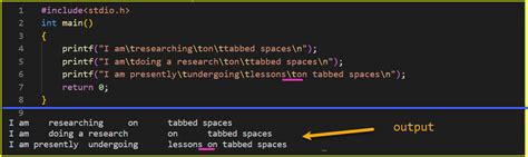 C Why Is Tabbed Space Width Not Constant Stack Overflow