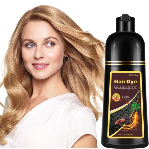 Fvquhvo Instant Hair Color Shampoo Blonde Brown For Women