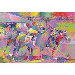Race Horse Wall Art | Wayfair Racing Art, Horse Racing, Wall Art Canvas Prints, Painting Prints ...