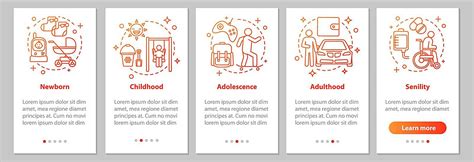 Mobile App Lifecycle Brochure Template Report Template Simple Vector