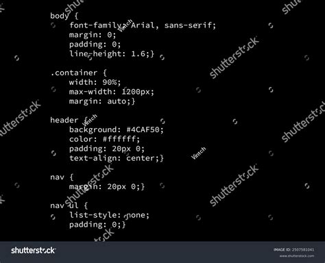 Css Style Sheet Used Layout Html Stock Vector Royalty Free 2507581041 Shutterstock