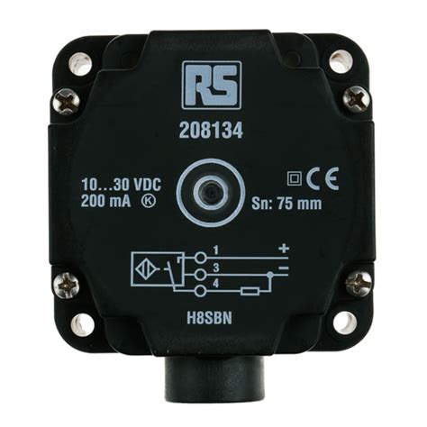 Rs Pro Inductive Block Style Proximity Sensor 75 Mm Detection Pnp