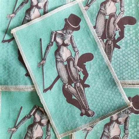 Art Patch Sexy Showgirl Patch Original Art Screenprint Patch Mannequin Patch Nude Patch Unique