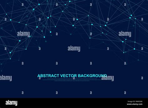 Networking Connection Concept Abstract Technology Global Network Connections With Points And