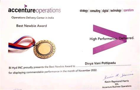 Pottipadu Divya Vani On Linkedin Accenture Hardwork Consistency Work Connections