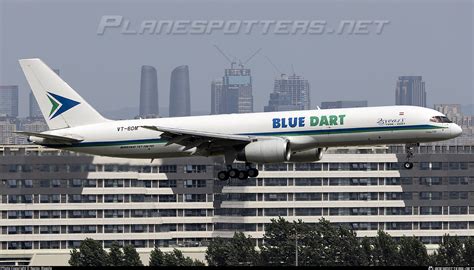 Vt Bdm Blue Dart Aviation Boeing 757 23npcf Photo By Nanjorippile