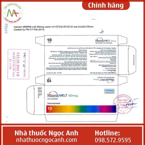 Thuốc Minirin Melt 60mcg Là Thuốc Gì Giá Bao Nhiêu Mua ở đâu