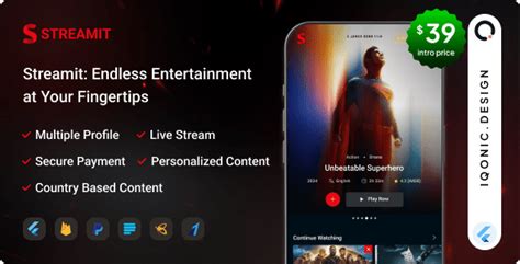 Streamit V114 Ott Streaming Flutter App Add On Codesaleshub
