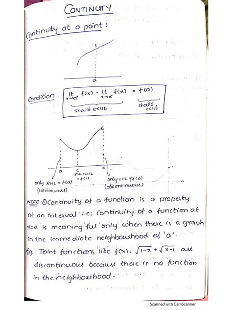 Continuity Notes Pdf