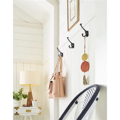 Hooks Collection Vicinity Triple Prong Wall Hook In Matte Black By Amerock H37004mb Myknobs