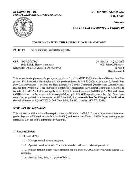 Fillable Online Commander Air Combat Command Fax Email Print Pdffiller