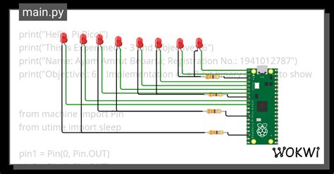 8 Bit Binary Copy Wokwi ESP32 STM32 Arduino Simulator