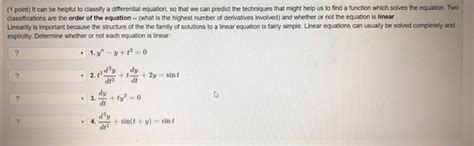 solved 1 point it can be helpful to classify a