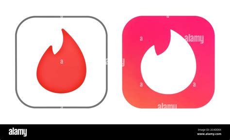 Kiev Ukraine November 02 2019 New And Old Tinder Icons Printed On