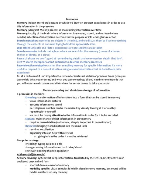 understanding memory a comprehensive overview of the key concepts