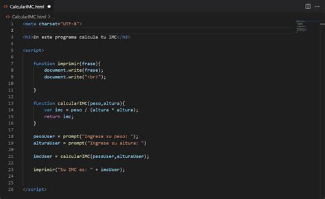 [proyecto] así quedo mi programa que calcula imc lógica de