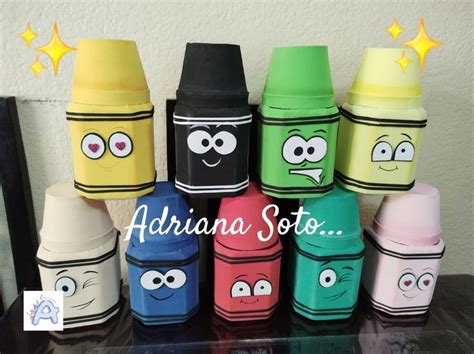 Dulcero Crayola En Foami Tipos De Manualidades Crayola Manualidades