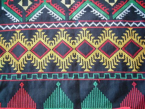 Traditional Filipino: T'boli stitched pattern. Taken in Lake Sebu, South Cotabato, Mindanao ...