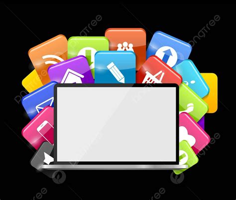 Cloud Computing Concept Vector Illustration Media Upload Downloading Vector Media Upload