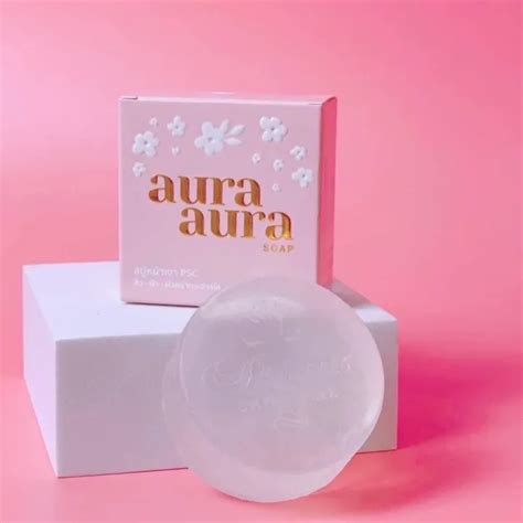แพ็คเกจใหม่ สบู่หน้าเงา Aura Aura Soap By Psc ขนาด 80g Princess