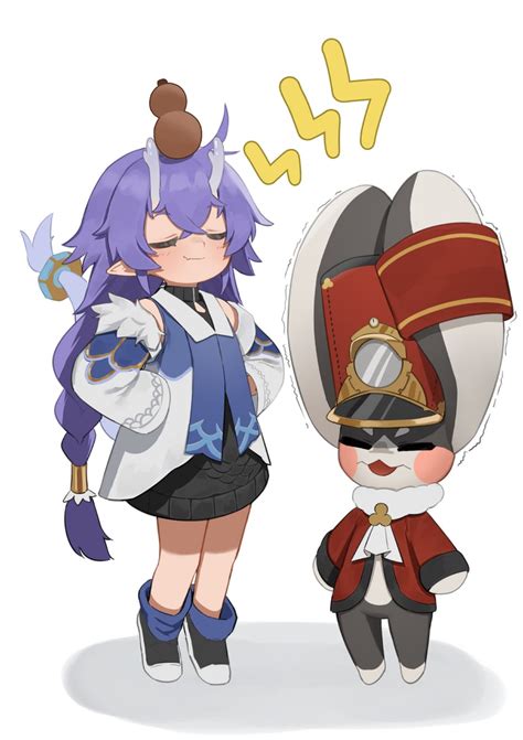 Pom Pom And Bailu Honkai And More Drawn By Flasso Danbooru