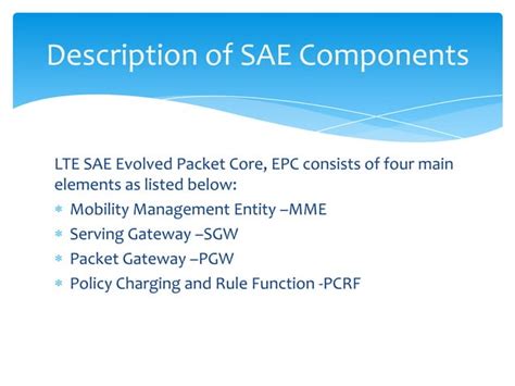 Introduction To Evolved Packet Core Networks PPTX