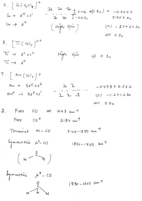 [solved] 1 Determine The D Electron Configuration And Calculate The