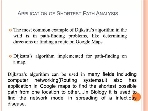 Shortest Path Analysis Pptx