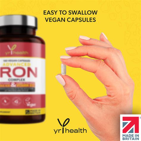 Iron Supplement 20mg Maximum Strength Complex For Men And Women With