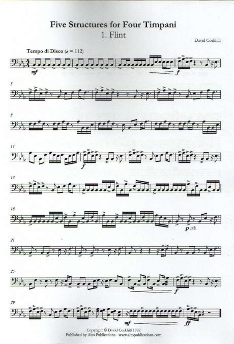 Corkhill D Five Structures For Four Timpani