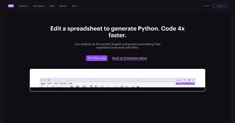 Mito Write Python In A Spreadsheet Ui