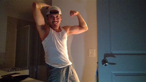 Flexing In White Speedos Photo 2