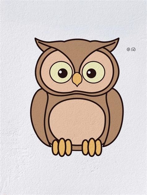 猫头鹰简笔画图片大全可爱幼儿简单（13张） 简笔画图片大全