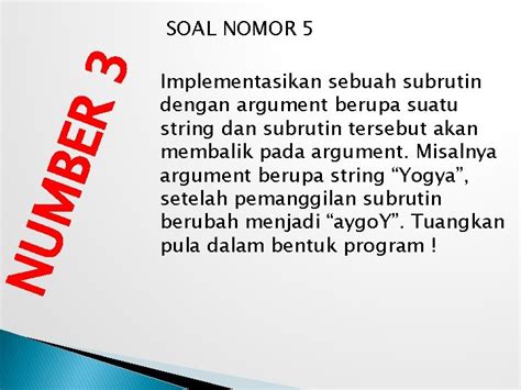 Subrutin Apa Itu Subrutin Subrutin Salah Satu Teknik