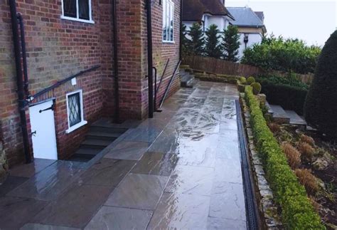 New Patio And Garden Steps In Esher Surrey Lg Pro Landscaping
