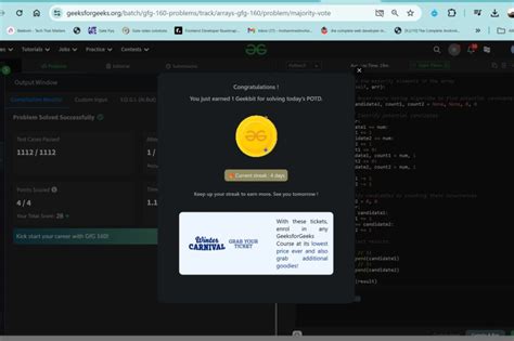 Gfg Geeksforgeeks Codinglife Gfg160 Geekstreak2024 Code