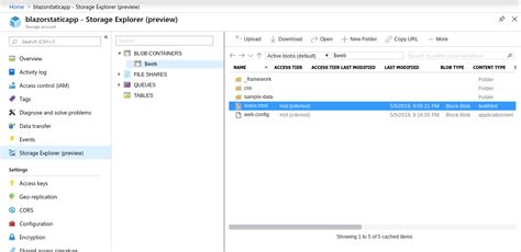 Hosting ASP NET Core Blazor In Azure Blob Storage Static Websites